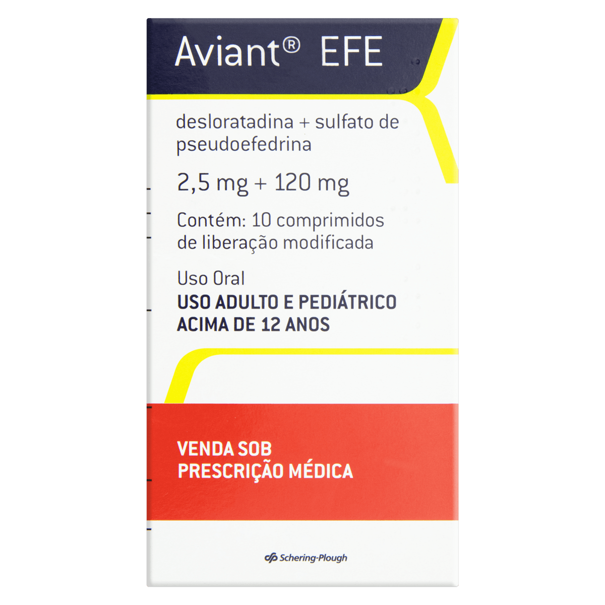 Aviant Efe Desloratadina 2,5mg + Sulfato De Pseudoefedrina 120mg 10 ...